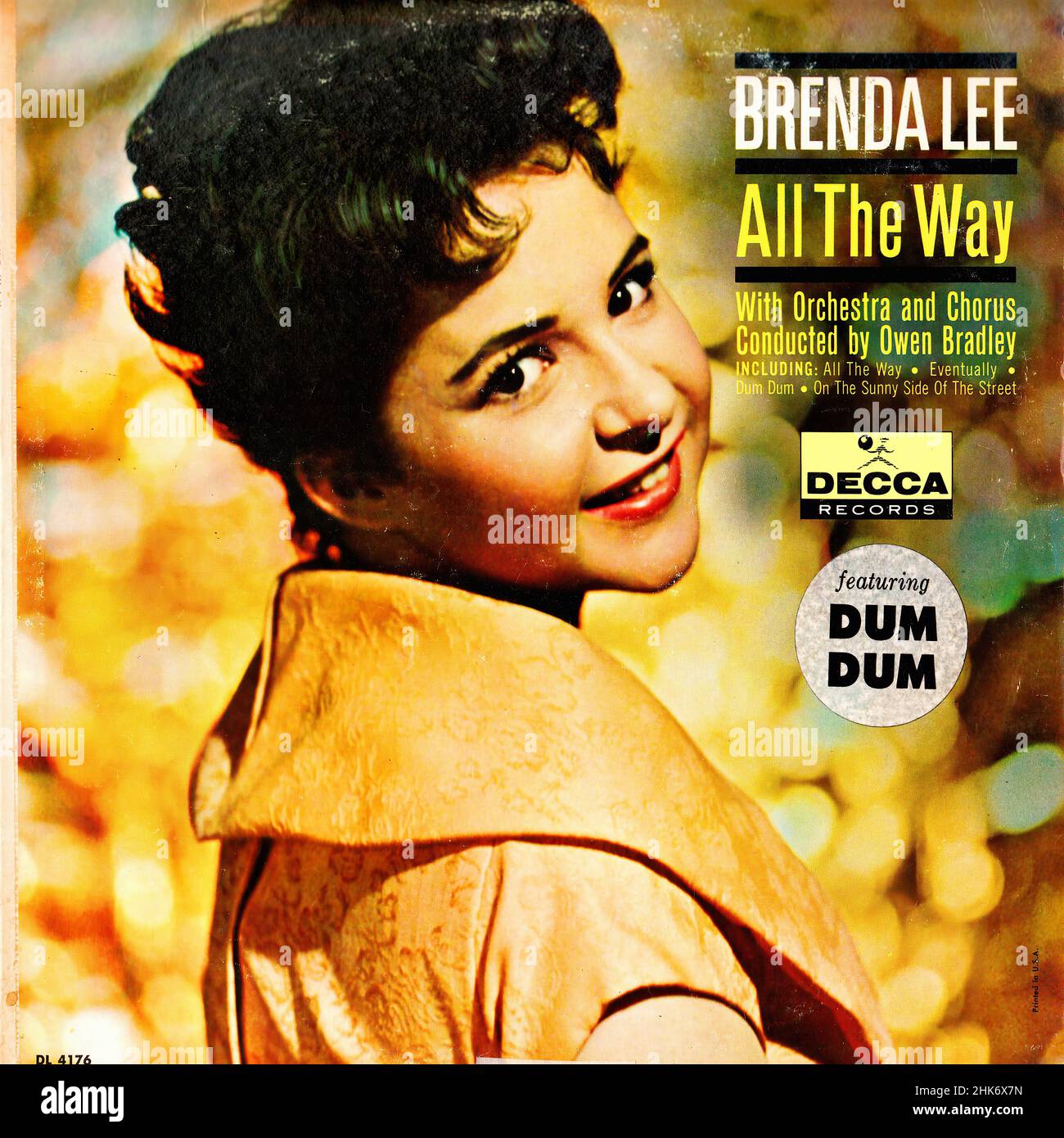 Vintage vinyl record cover - Lee, Brenda - All The Way - US - 1961 ...