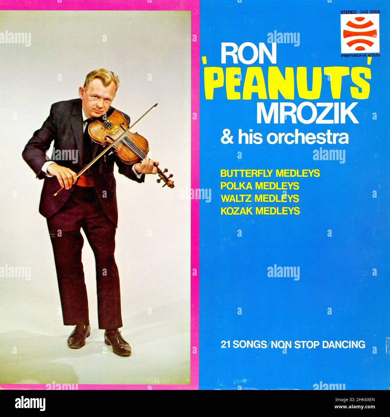 Ron 'Peanuts' Mrozik & His Orchestra - Vintage Vinyl Album Stock Photo ...