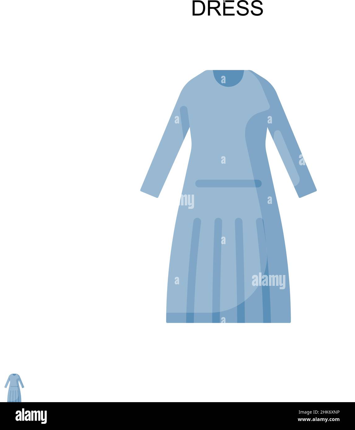 Dress Simple vector icon. Illustration symbol design template for web ...