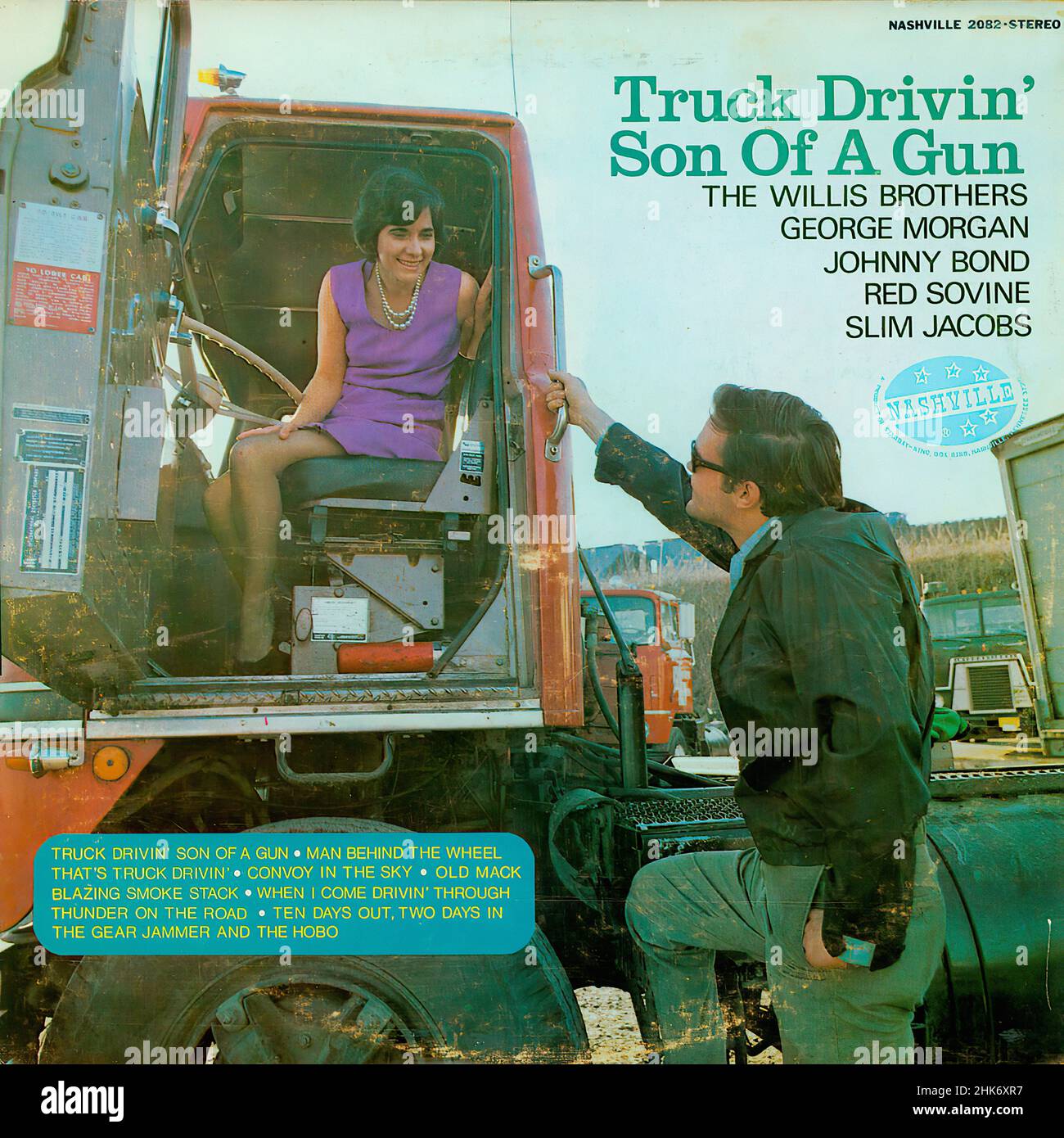 Truck Drivin' Son Of A Gun - Vintage Country Music Album Stock Photo ...
