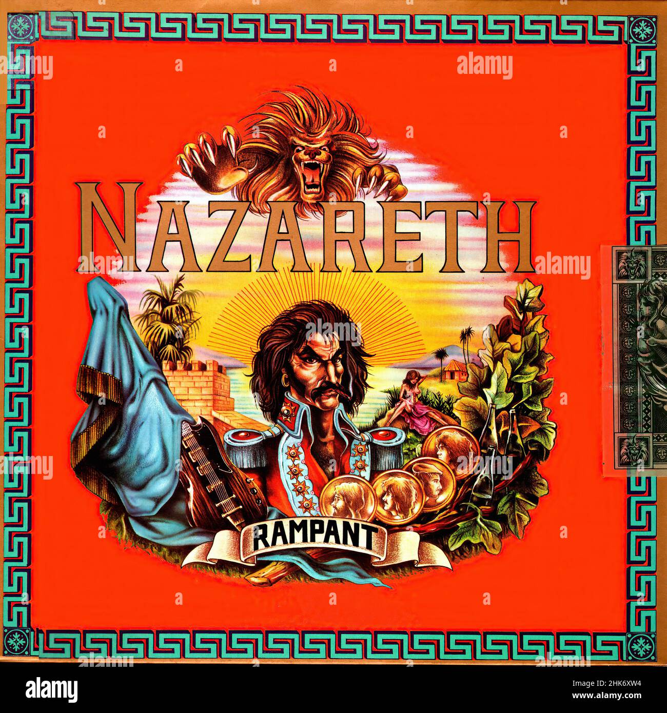 Vintage vinyl record cover - Nazareth - Rampant - D - 1974 Stock Photo ...