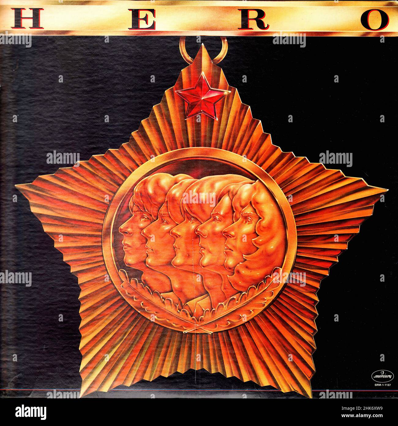 Vintage vinyl record cover - Hero - Hero - US - 1977 Stock Photo - Alamy