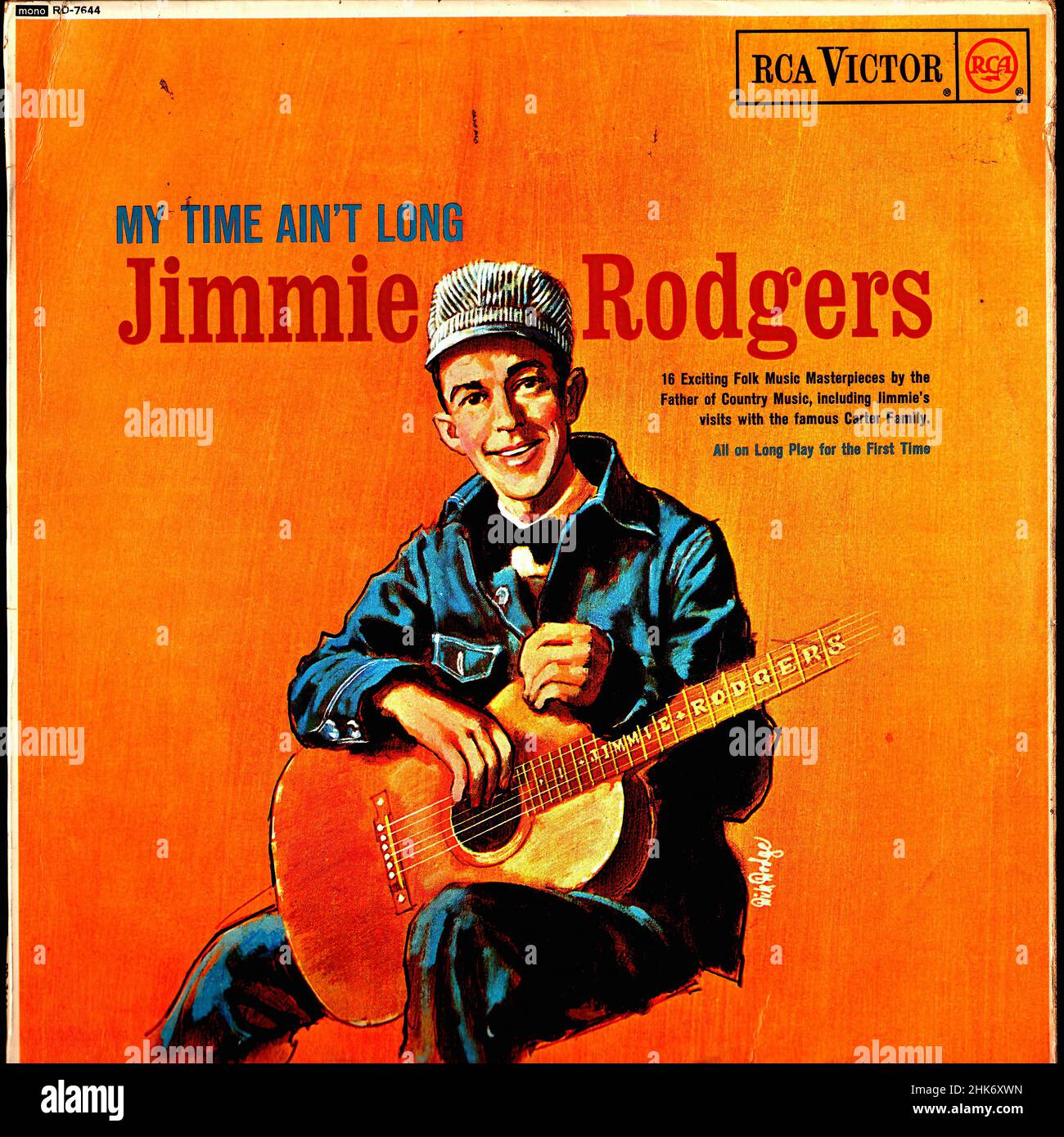 Vintage vinyl record cover - Rodgers, Jimmie - My Time Ain't Long - US ...