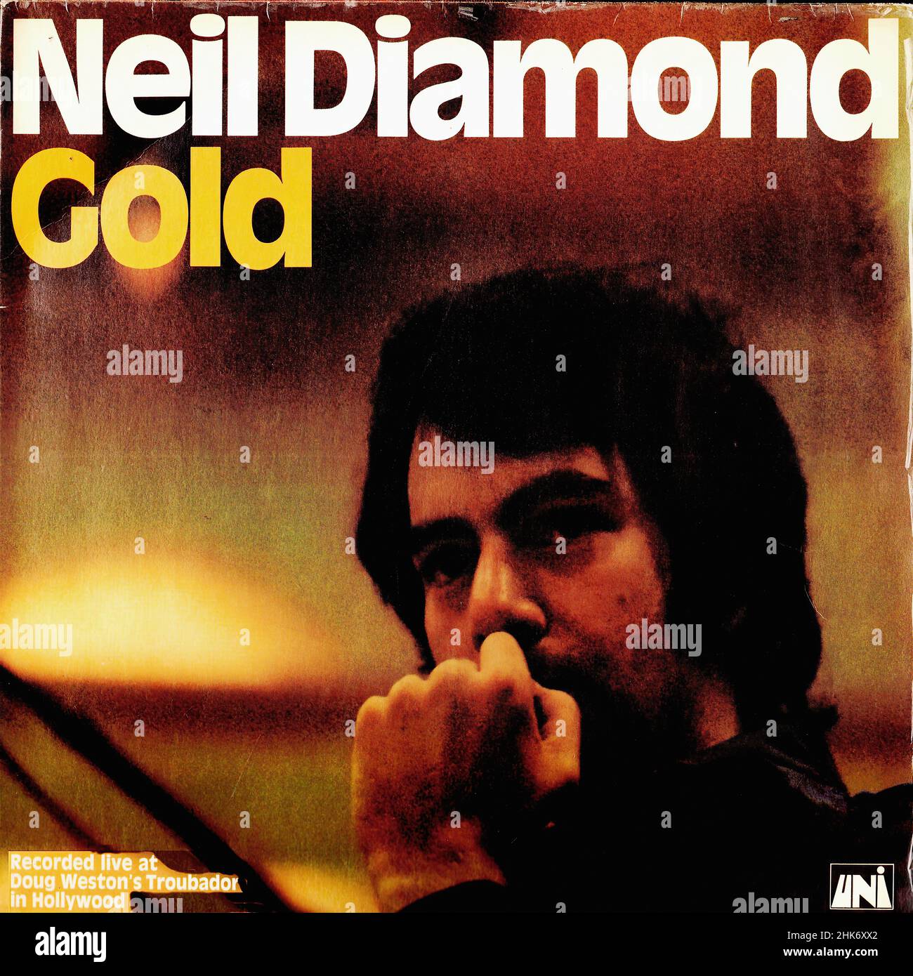 Vintage vinyl record cover - Live - D - 1970 Stock Photo - Alamy