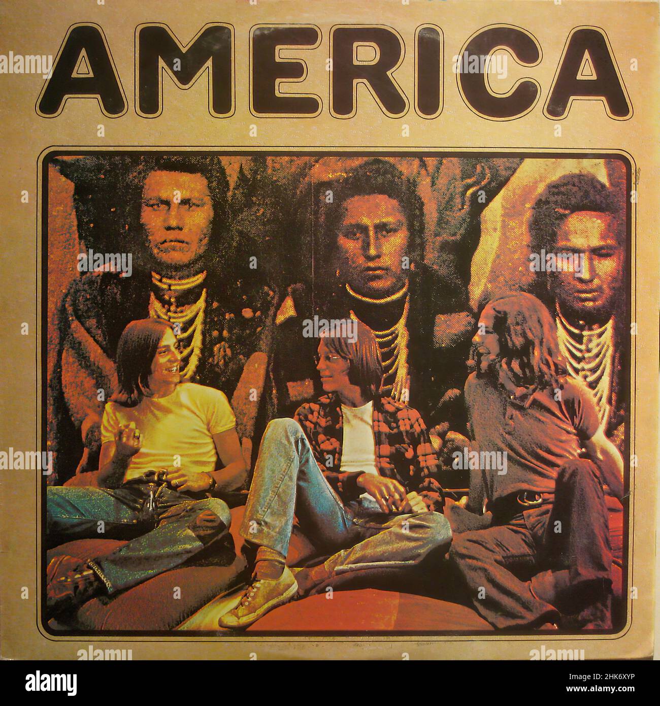 Vintage vinyl record cover - America - America - front Stock Photo - Alamy