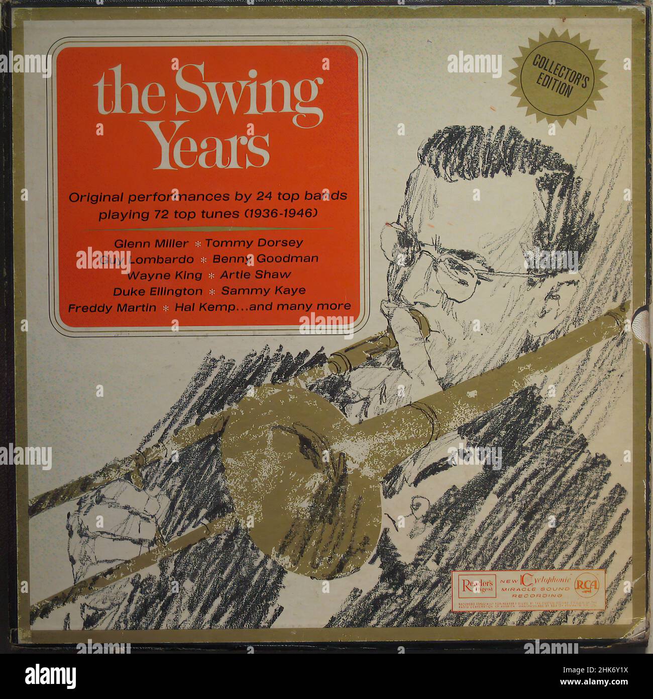 Vintage vinyl record cover - The Swing Years - 8 LP Box Set Stock Photo ...