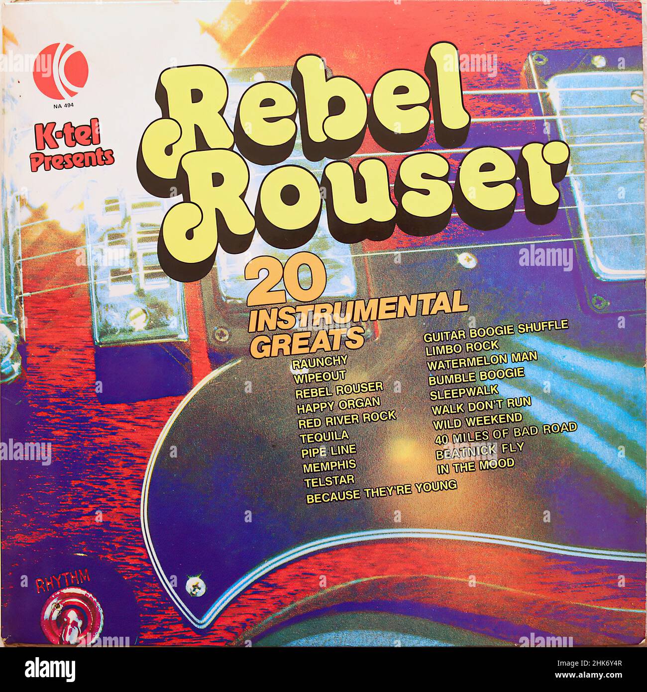 Vintage vinyl record cover - Rebel Rouser 00001 Stock Photo - Alamy