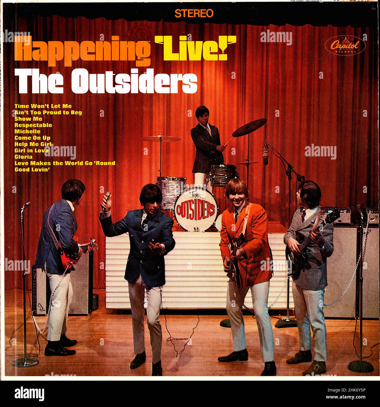 Vintage vinyl record cover - Outsiders, The - Happening Live - US ...