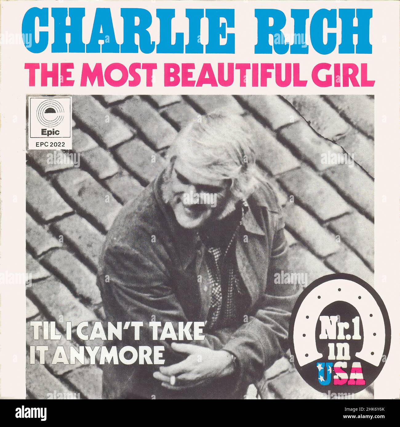 Vintage vinyl record cover - Rich, Charlie - The Most Beautiful Girl - Germany 1973 Stock Photo ...