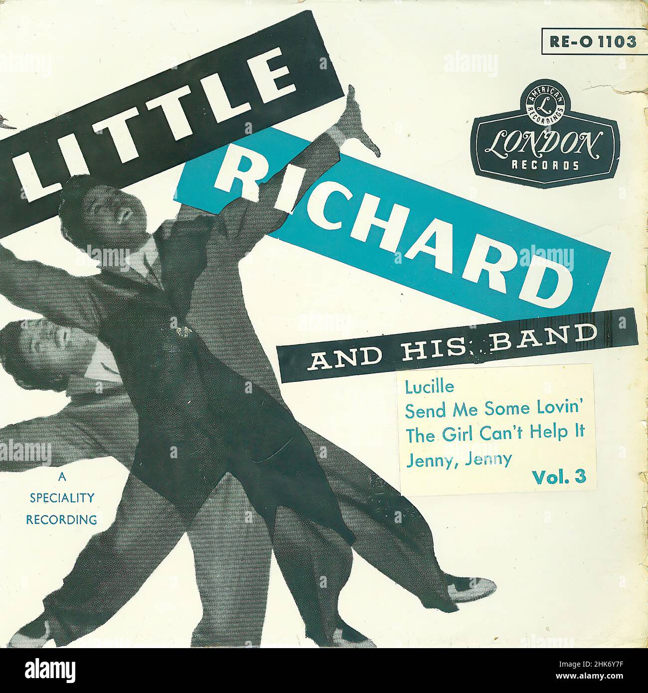 Vintage vinyl record cover - Little Richard - Lucille - EP -UK - 1957 h ...