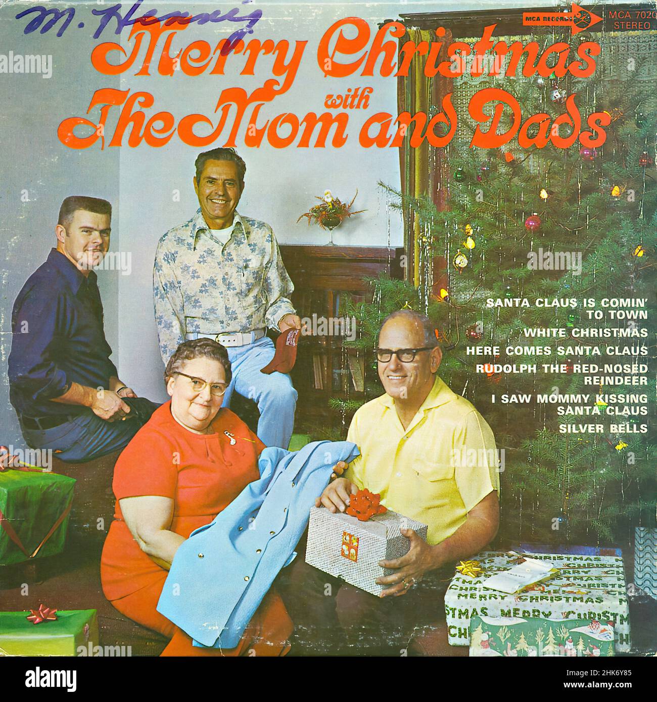 Merry Christmas - Vintage Vinyl Album Stock Photo - Alamy