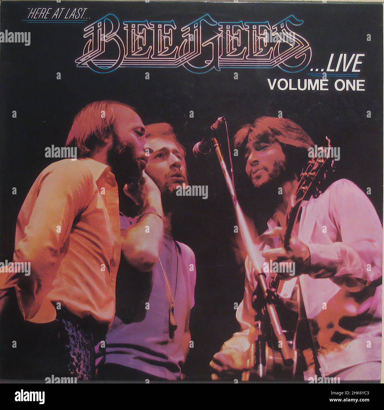 Vintage vinyl record cover - Bee Gees - Live 00001 Stock Photo - Alamy