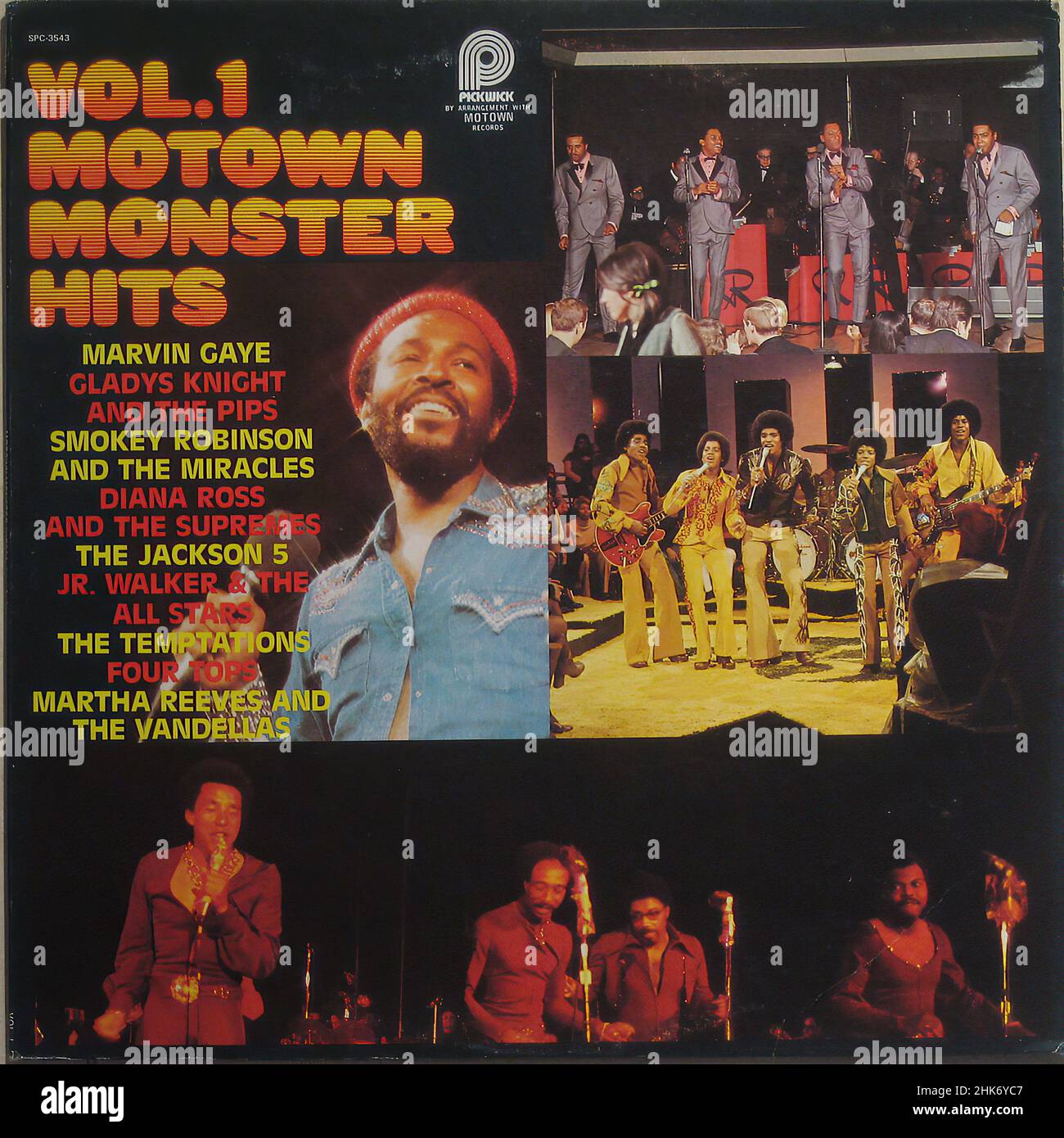 Vintage vinyl record cover - Compilation - Vol 1 Motown Monster Hits ...