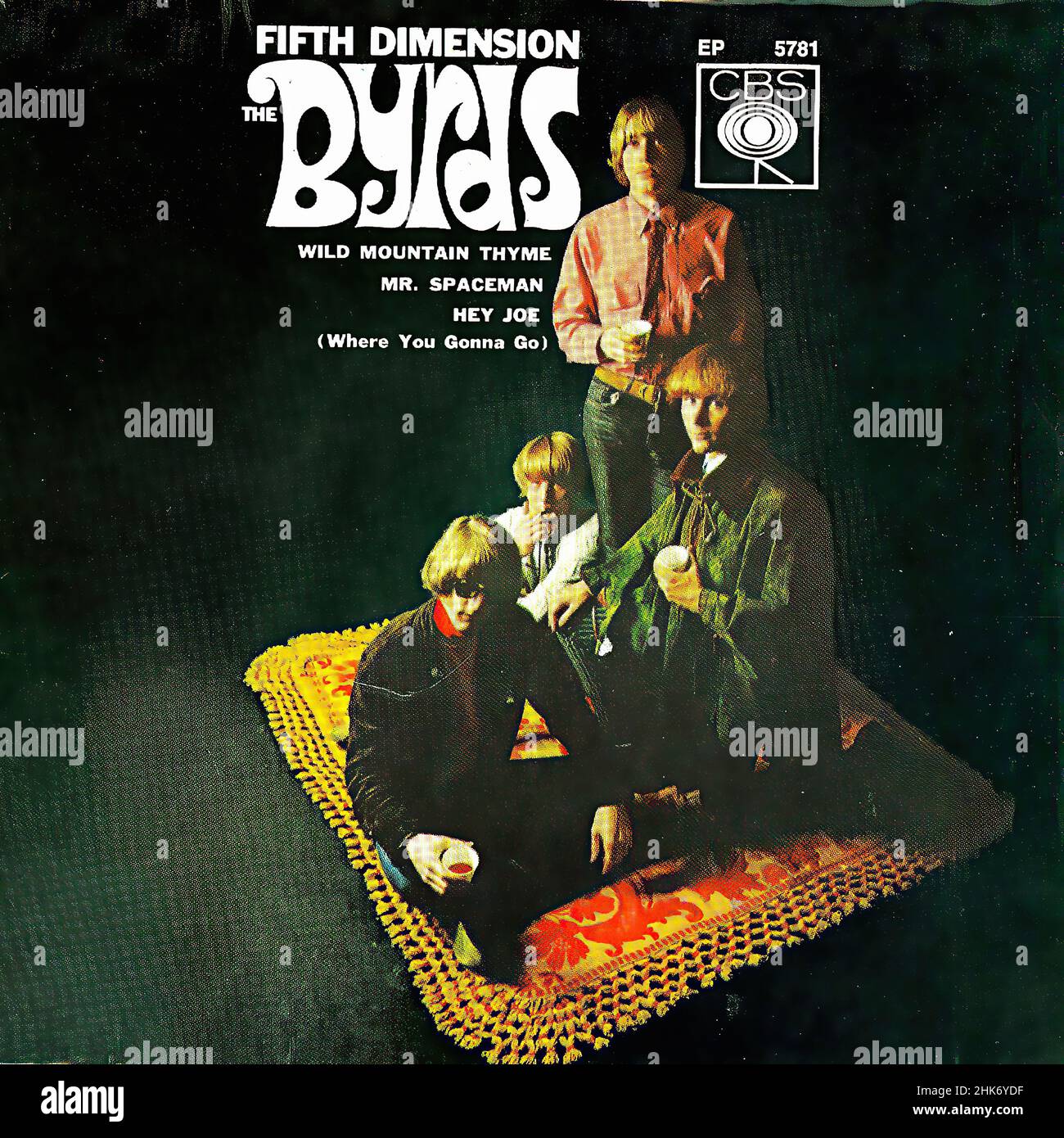 Vintage vinyl record cover - Byrds, The - Fifth Dimension - EP - D ...