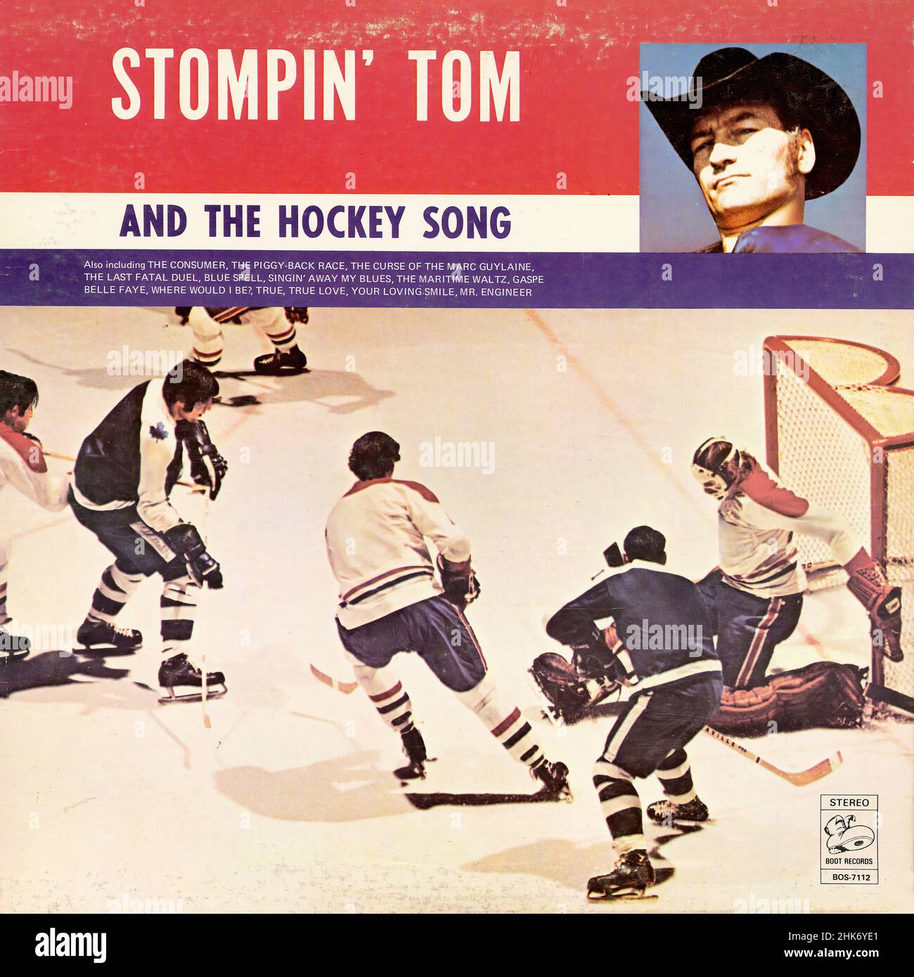 Stompin' Tom And The Hockey Song - Vintage Country Music Album Stock ...