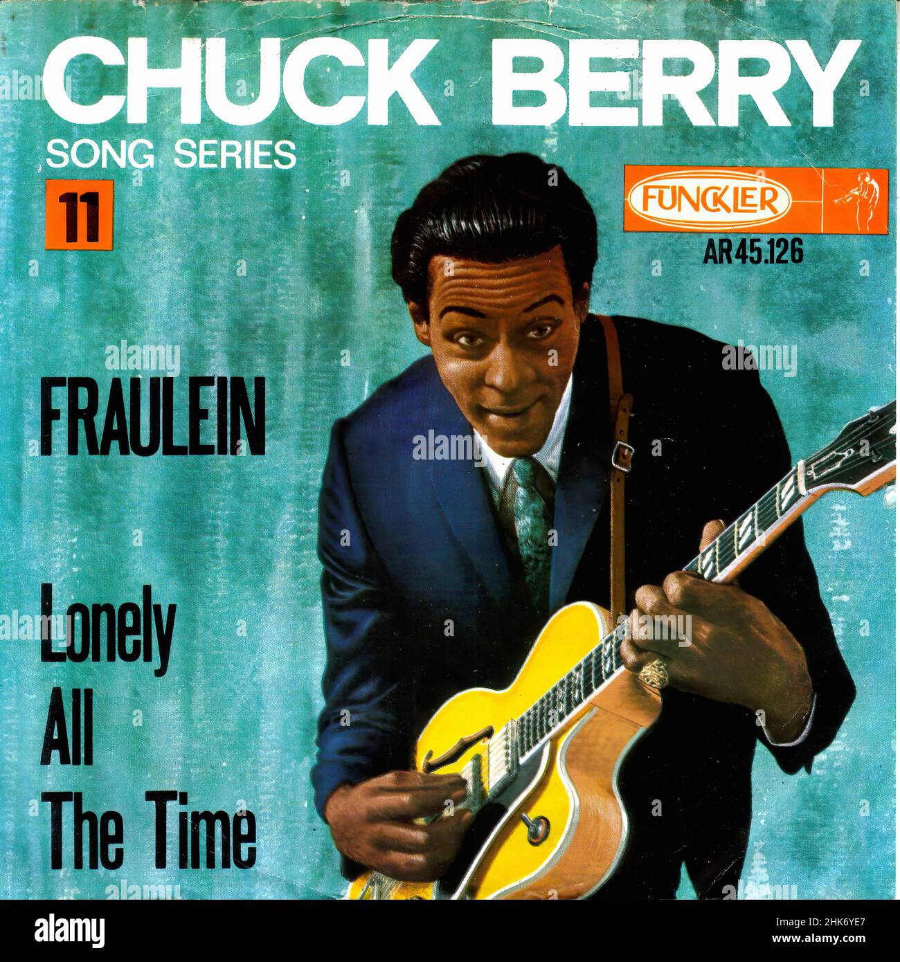 Vintage vinyl record cover - Berry, Chuck - Fraulein - NL - 1964 Stock ...