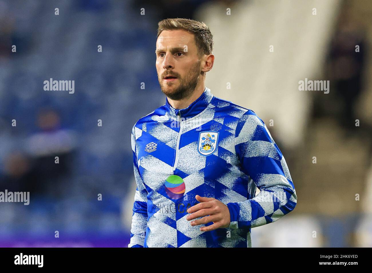 Tom Lees #32 of Huddersfield Town during the pre-game warmup Stock Photo - Alamy