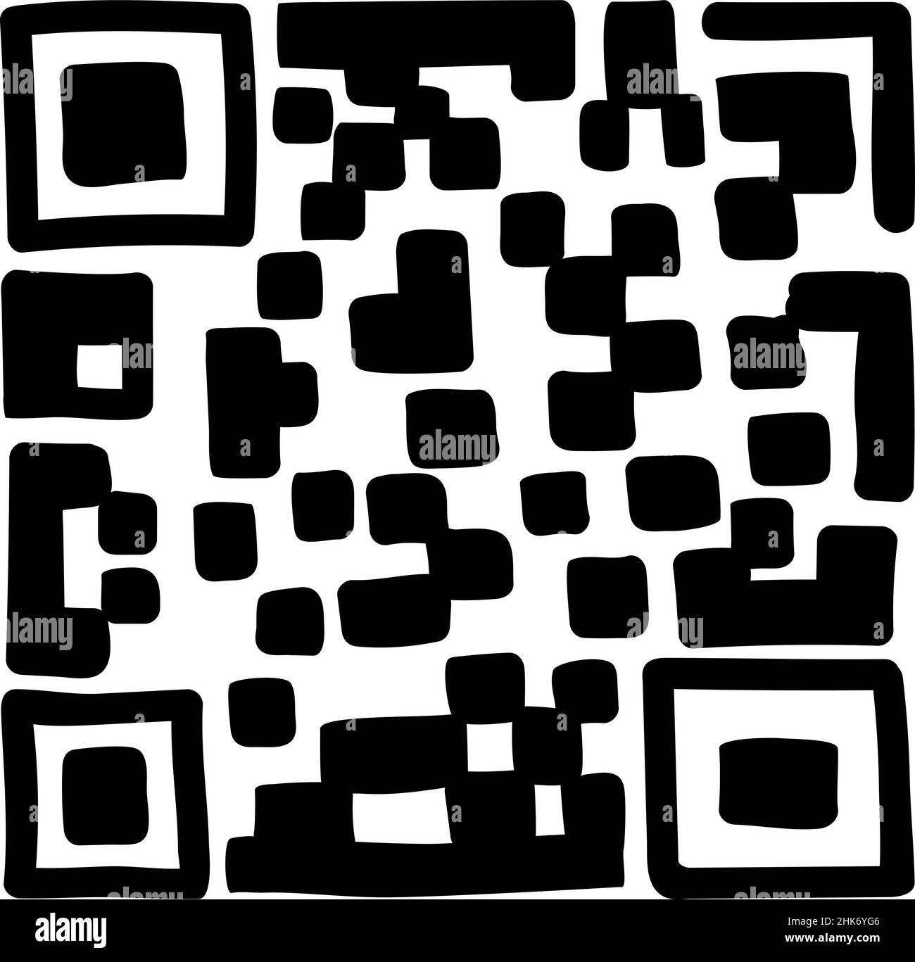 QR - Code isolated on white background. Universal Product Scan Code in ...