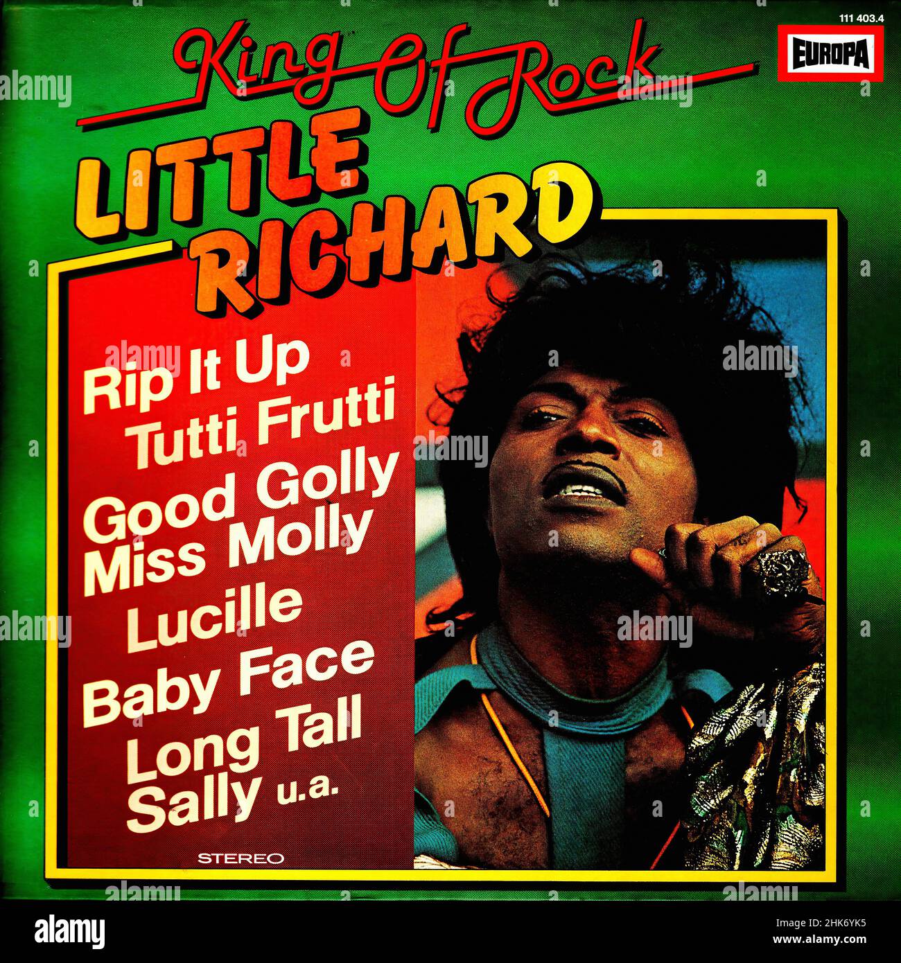 Vintage vinyl record cover - Little Richard - King Of Rock - D - 1979 ...