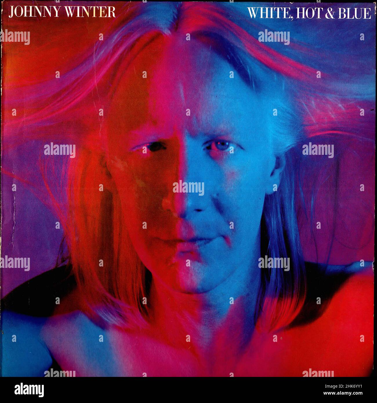 Vintage vinyl record cover - Winter, Johnny - White Hot & Blue - NL ...