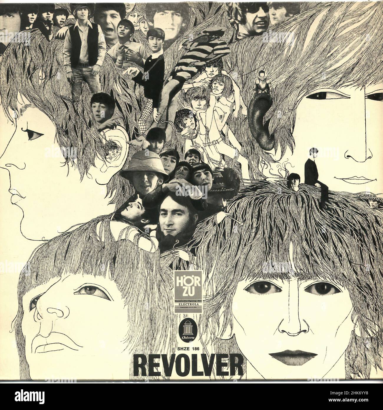 Vintage Vinyl Record Cover Beatles The Revolver De 1966 Stock