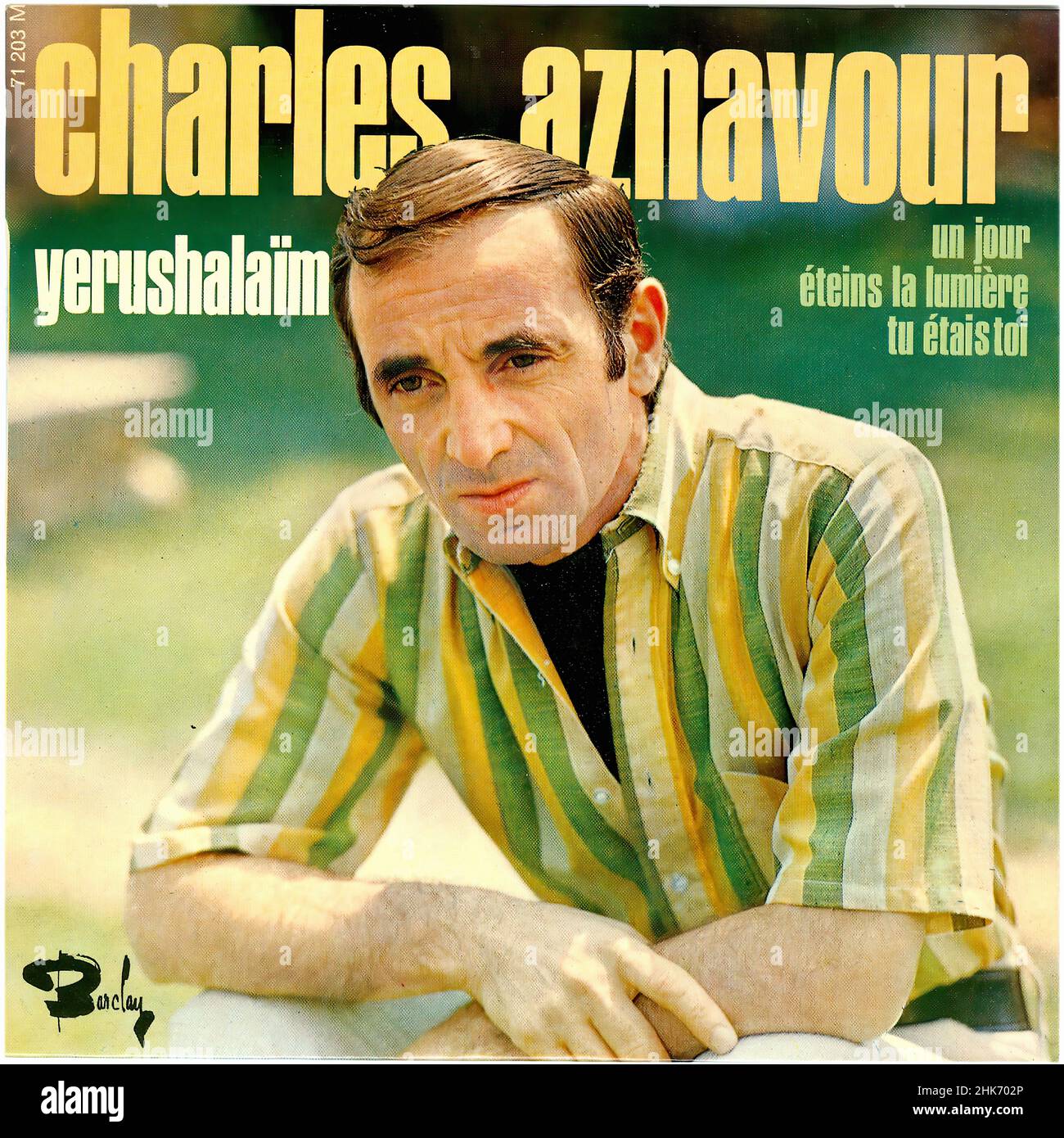 Vintage vinyl record cover - Aznavour, Charles - Yerushalaim - EP - F ...
