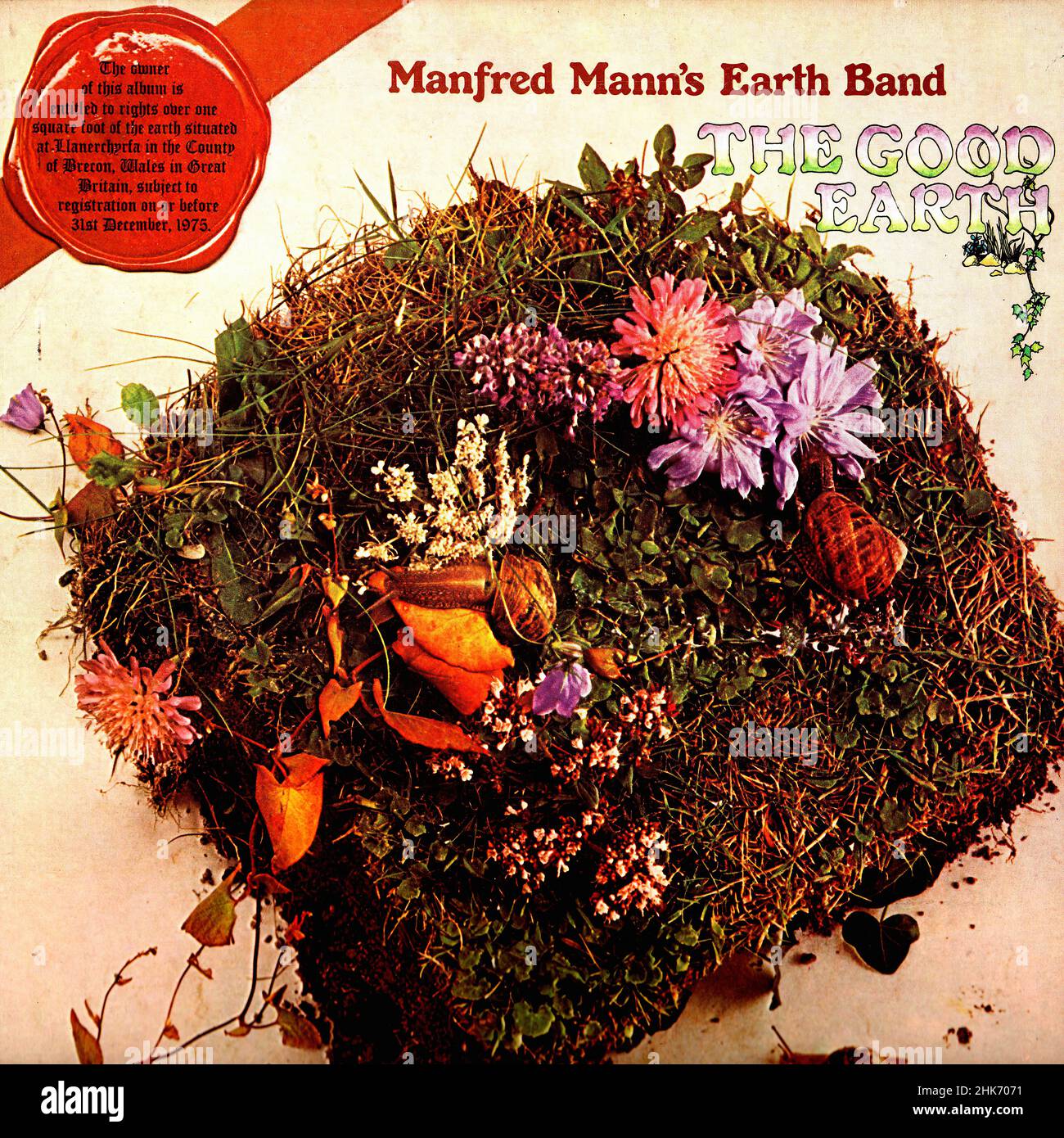 Vintage vinyl record cover - Manfred Mann's Earth Band - The Good Earth ...