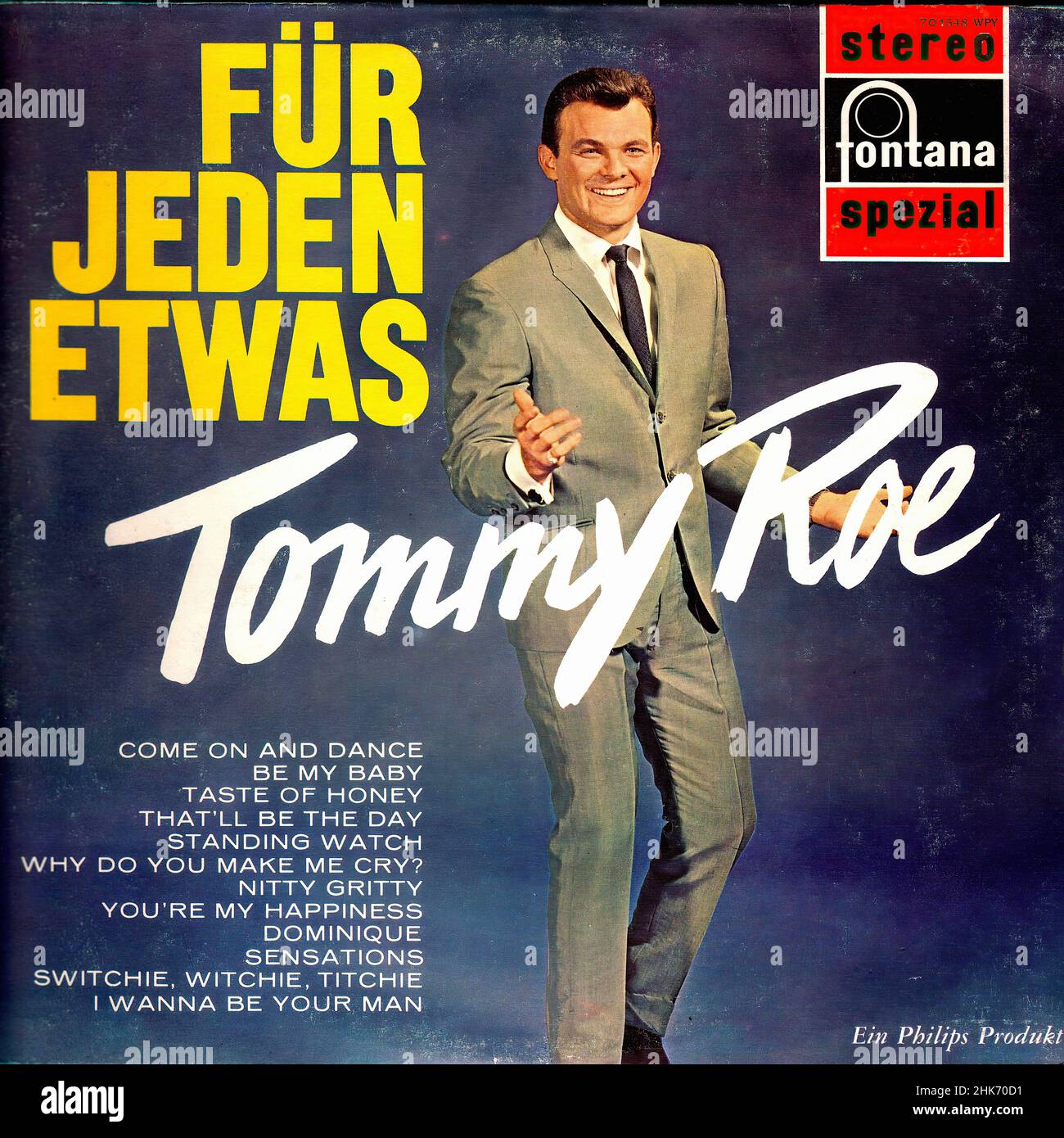 Vintage vinyl record cover - Roe, Tommy - Für jeden etwas - NL - 1965 ...