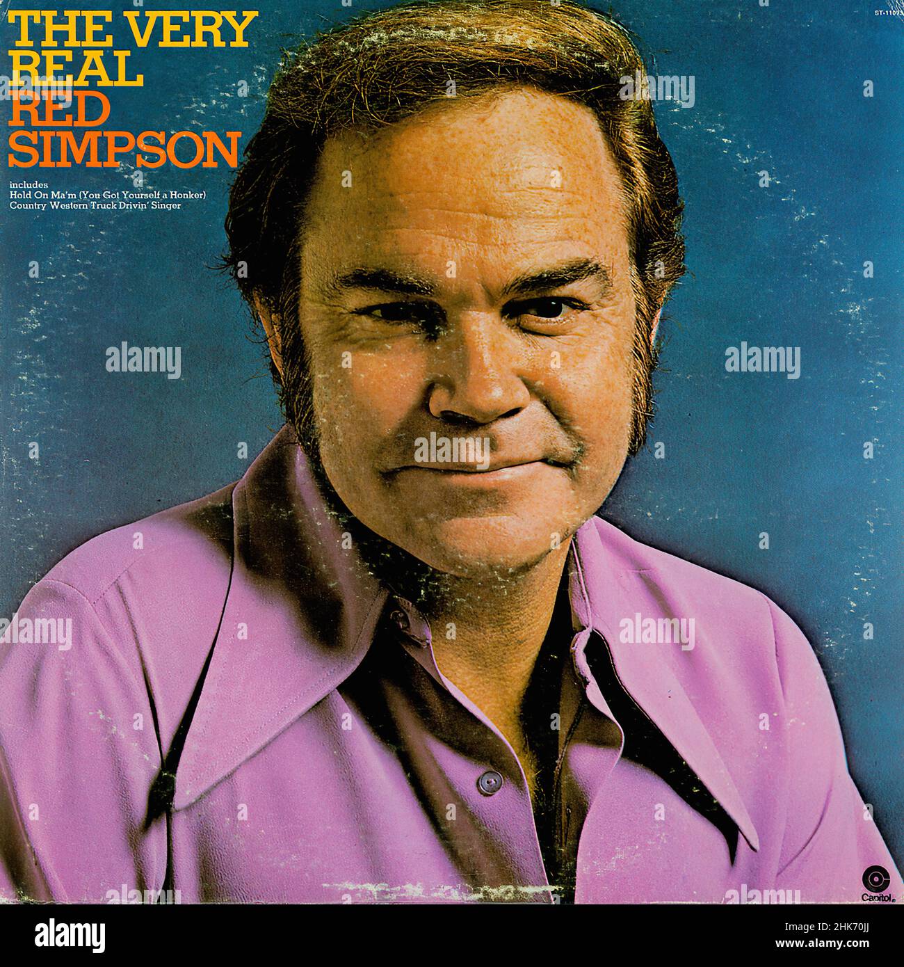 The Very Real Red Simpson - Vintage Country Music Album Stock Photo - Alamy