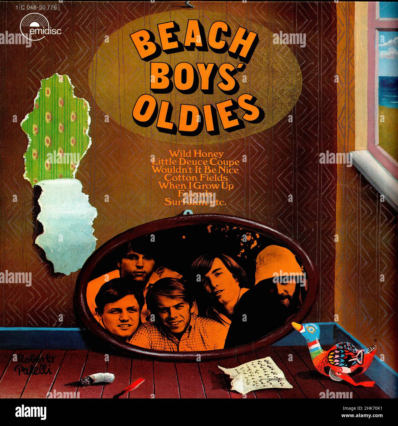Vintage vinyl record cover - Beach Boys, The - Oldies - D - 1975 Stock ...