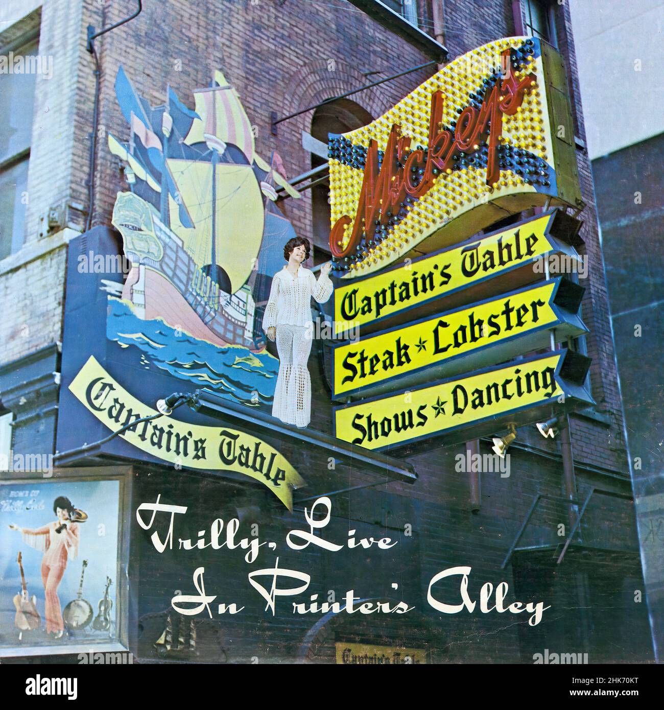 Trilly, Live In Printer's Alley - Vintage Vinyl Album Stock Photo - Alamy
