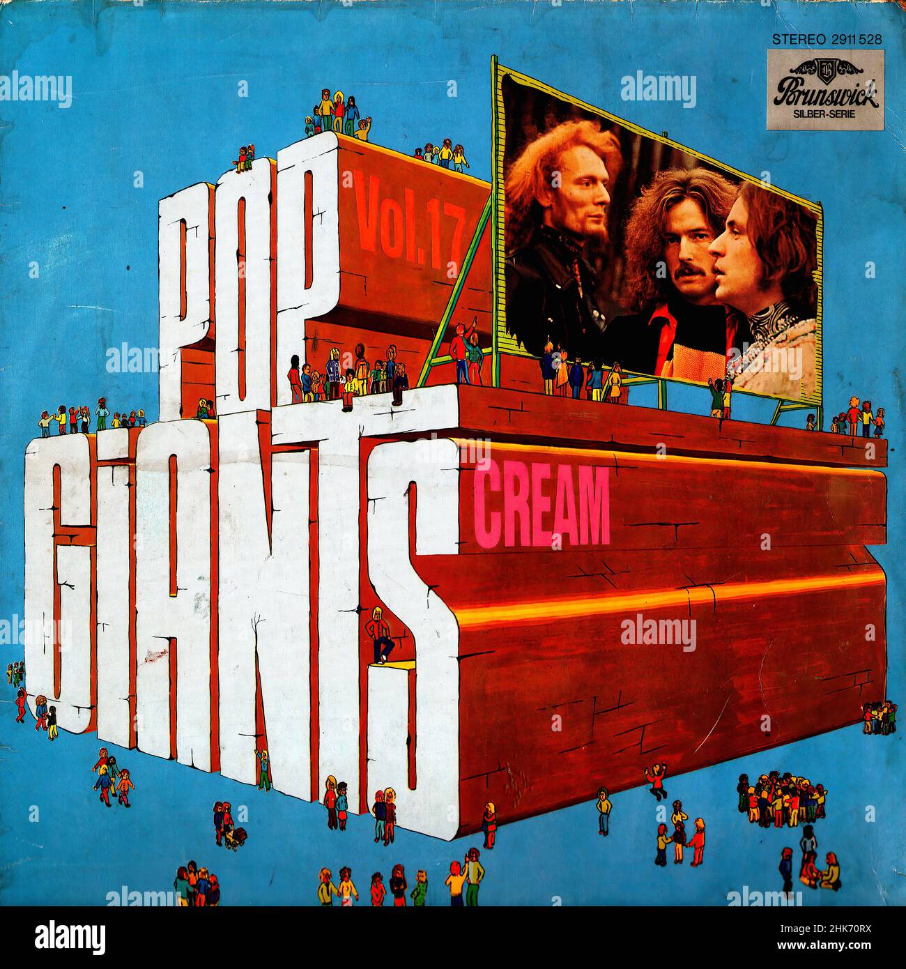 Vintage vinyl record cover - Cream - Pop Giants Vol 17 - D - 1974 Stock ...