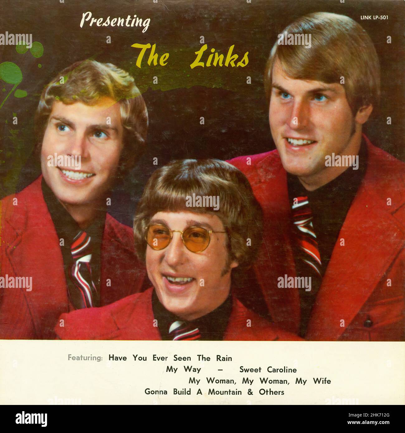 Presenting The Links - Vintage Vinyl Album Stock Photo - Alamy
