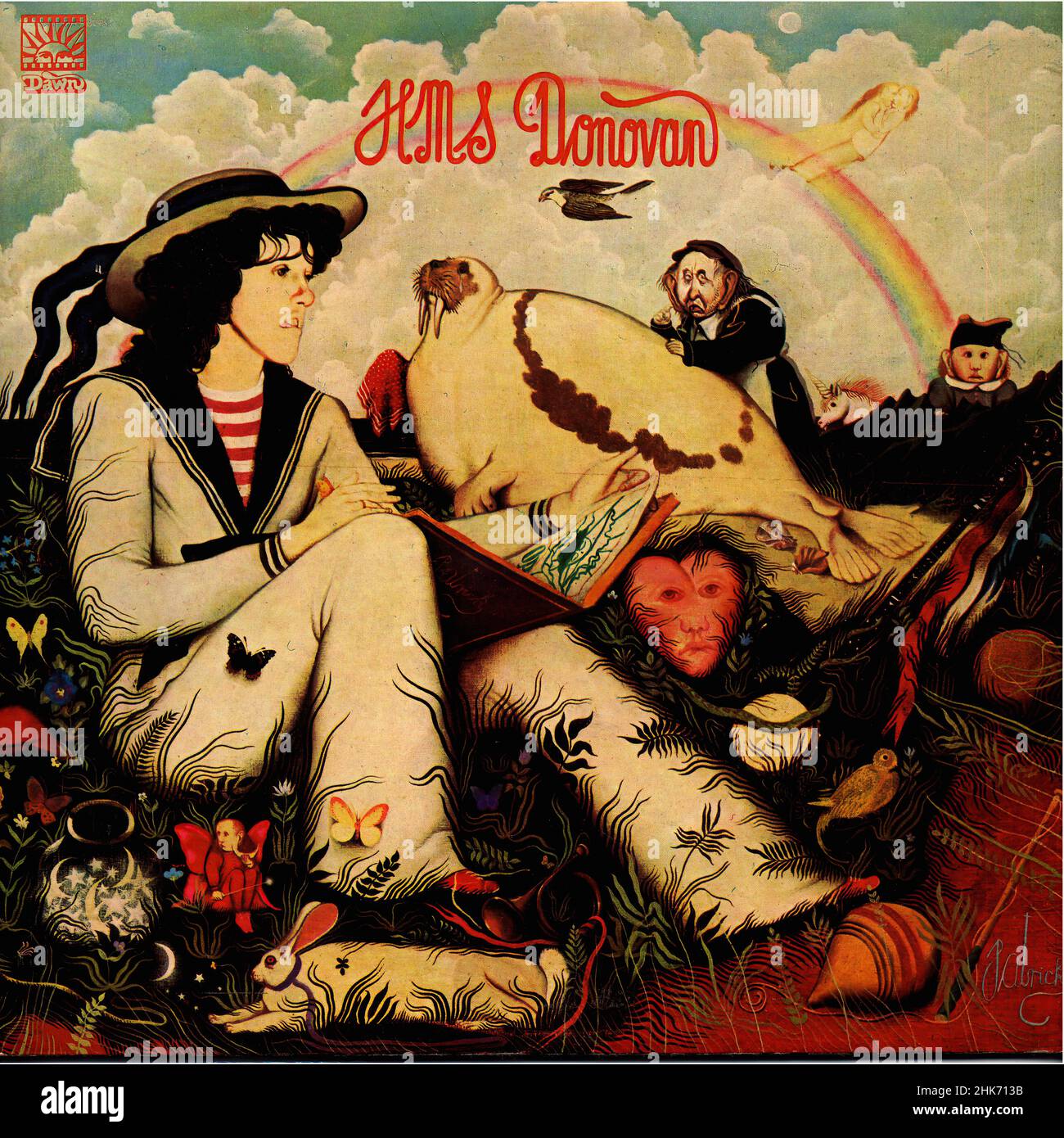Vintage vinyl record cover - 1971 - Donovan - HMS Donovan - DLP - UK ...