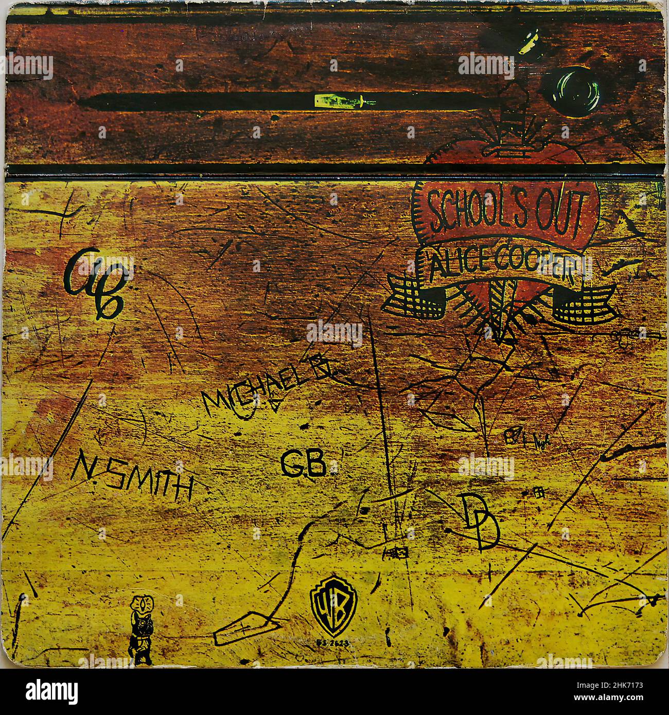 Vintage vinyl record cover - Alice Cooper - School's Out [1972] Stock Photo - Alamy