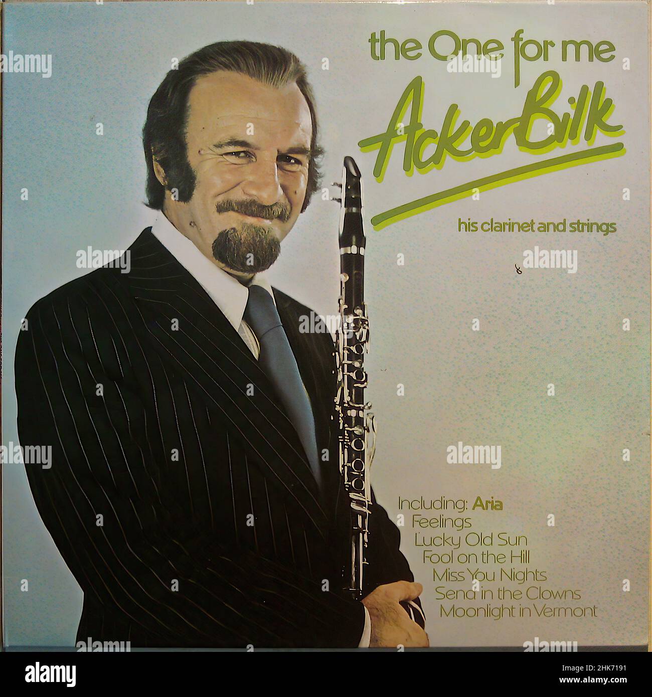 Vintage vinyl record cover - Acker Bilk - The One For Me Stock Photo ...