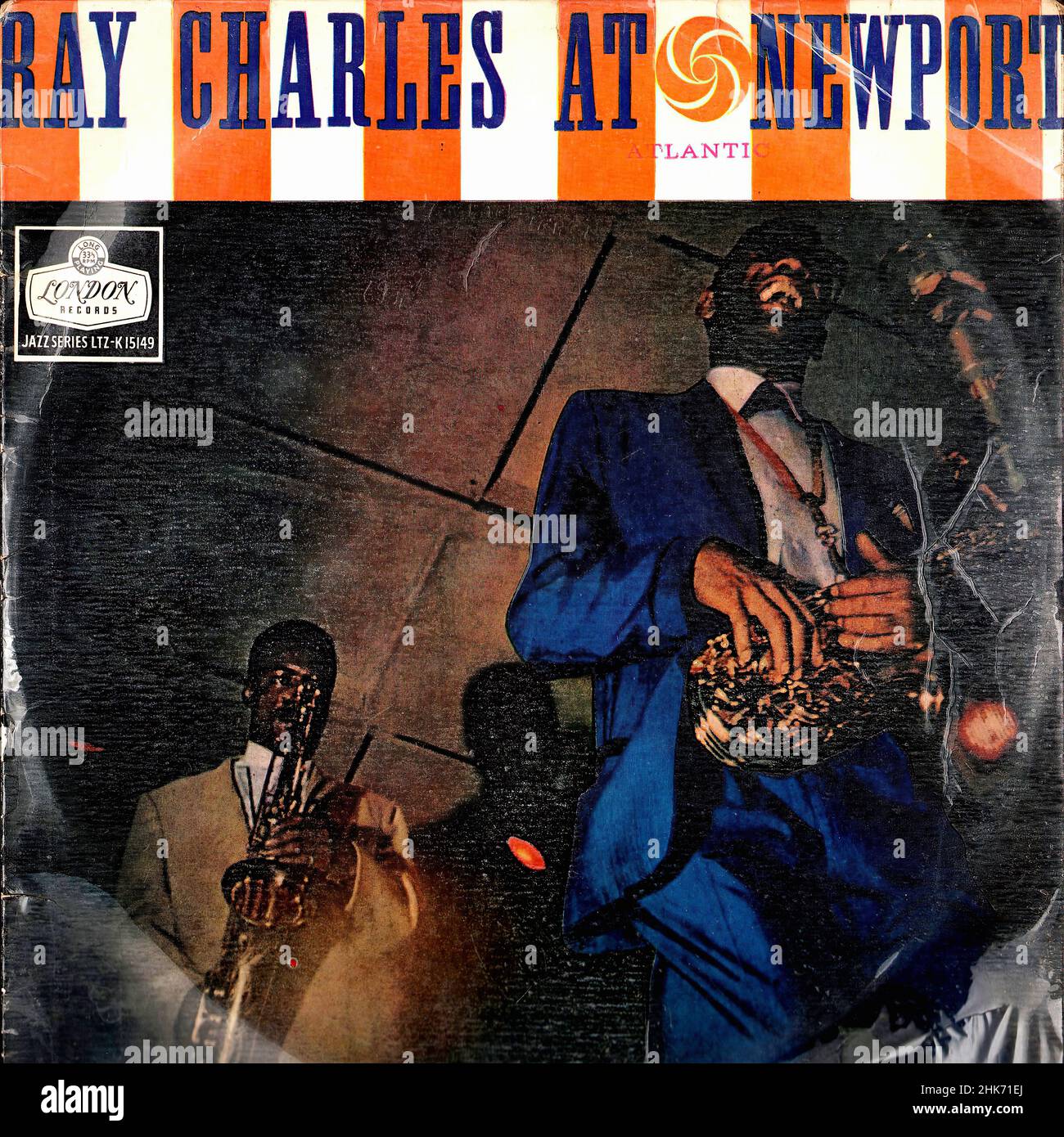 Vintage vinyl record cover - Charles, Ray - At Newport - UK - 1958 ...