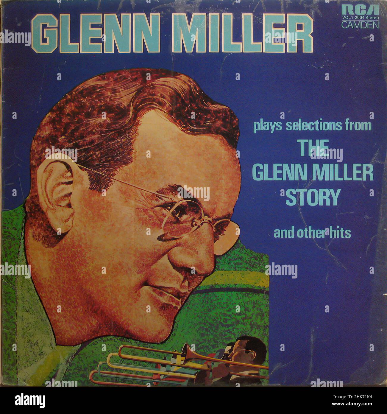 Vintage vinyl record cover - Glenn Miller - Plays Selections From The Glenn Miller Story Stock ...