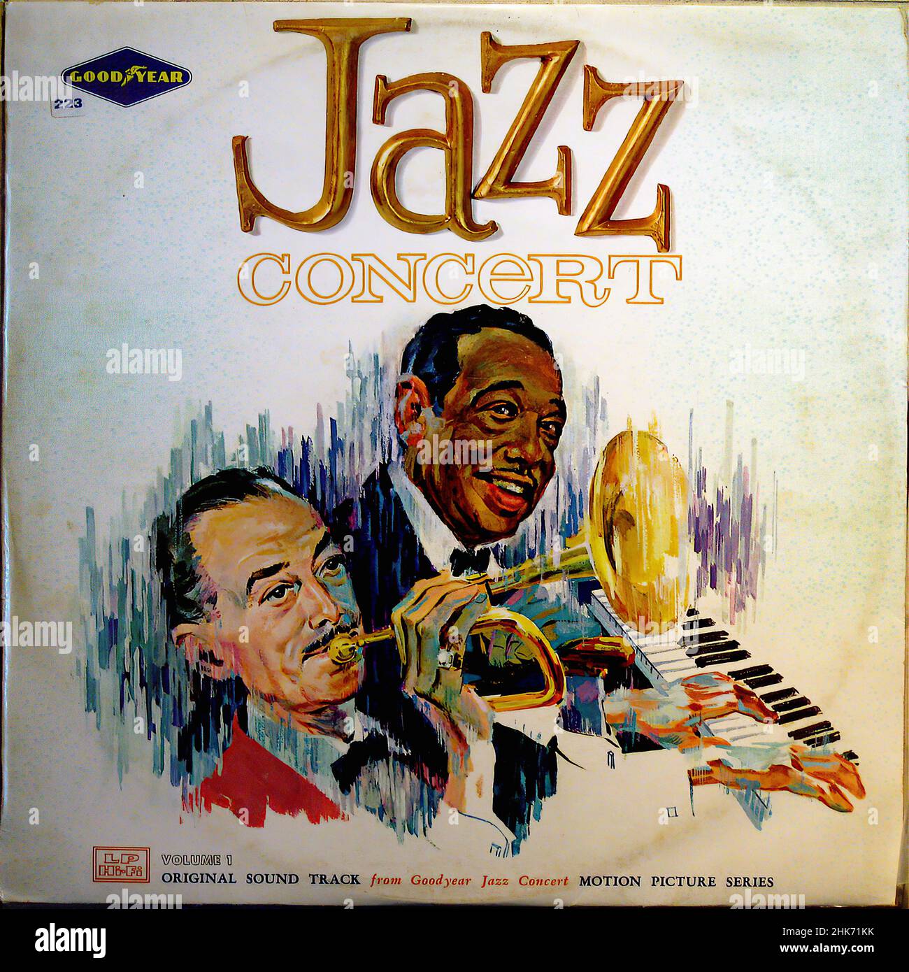Vintage vinyl record cover - Compilation - Jazz Concert Stock Photo - Alamy