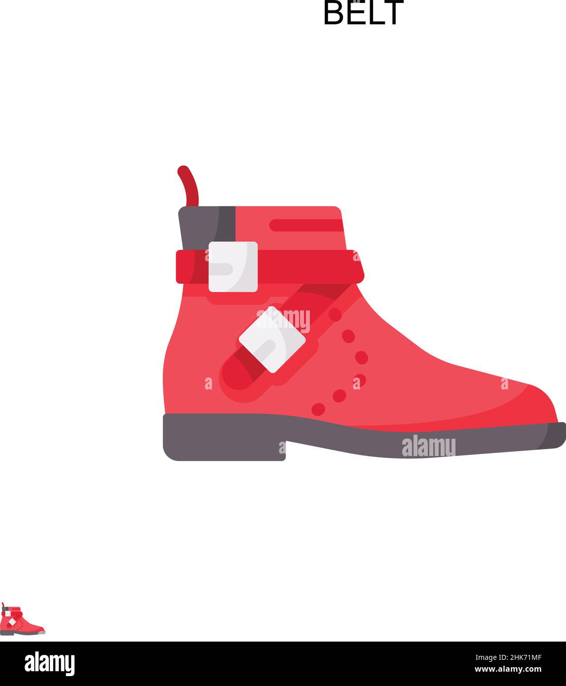 Belt Simple vector icon. Illustration symbol design template for web ...