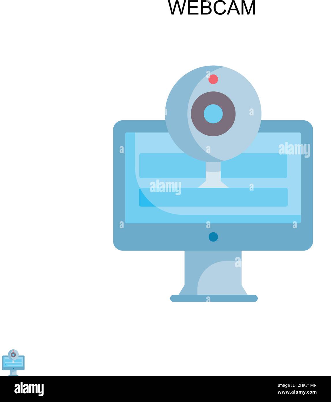 Webcam Simple vector icon. Illustration symbol design template for web ...