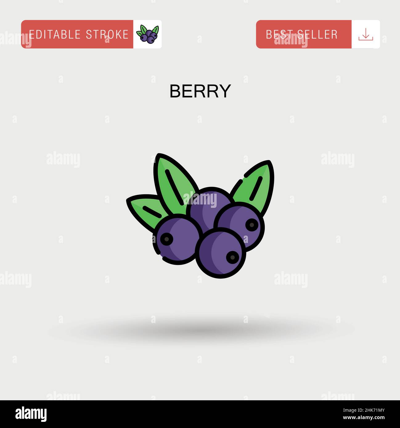 Blueberry fruit garden Stock Vector Images - Alamy