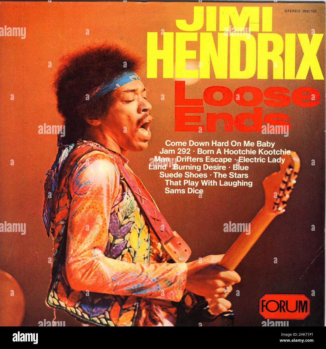 Vintage vinyl record cover - Hendrix, Jimi - 21 - Loose Ends - D - 1973 ...