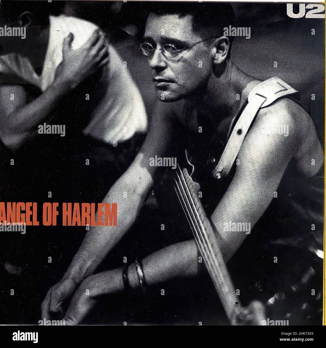 Vintage vinyl record cover - U2 - Angel Of Harlem - UK - 1988 h Stock ...