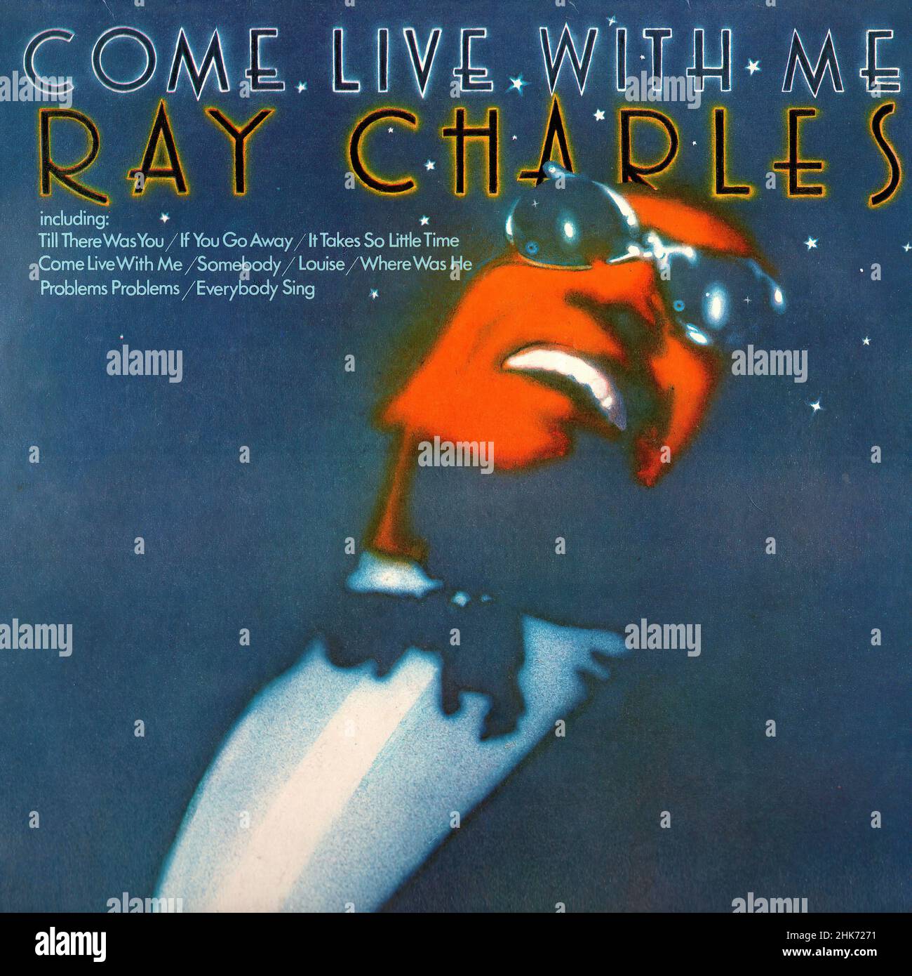 Vintage vinyl record cover - Charles, Ray - Come Live With Me - D ...
