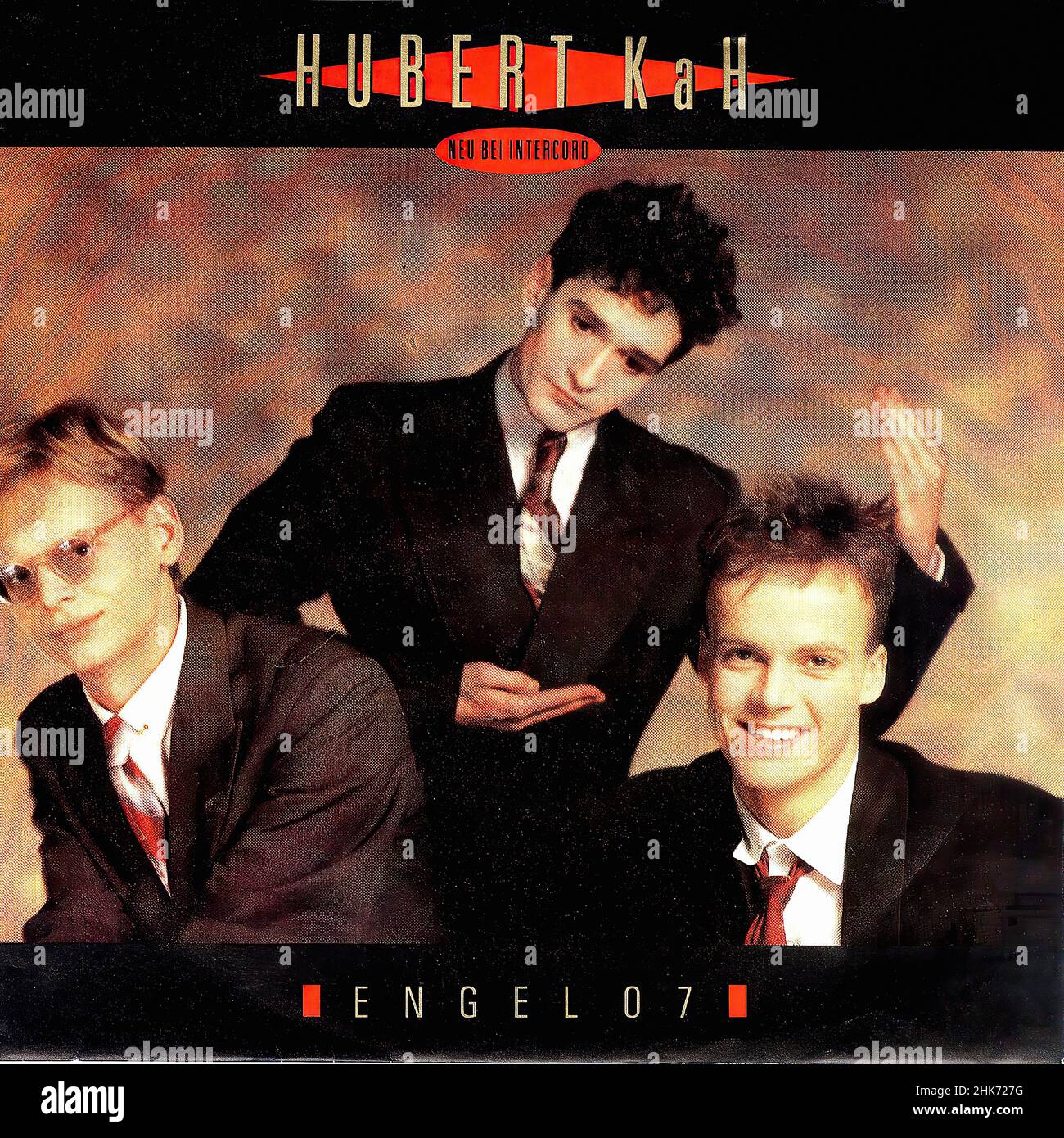 Vintage vinyl record cover - Hubert Kah - Engel 07 - D - 1984 h Stock ...
