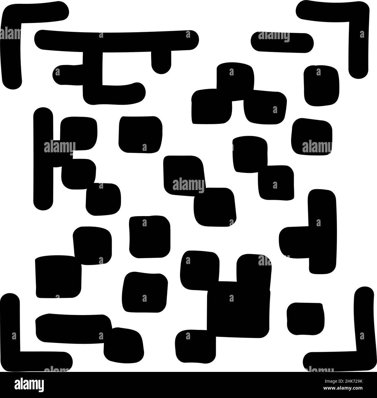 QR - Code isolated on white background. Universal Product Scan Code in ...