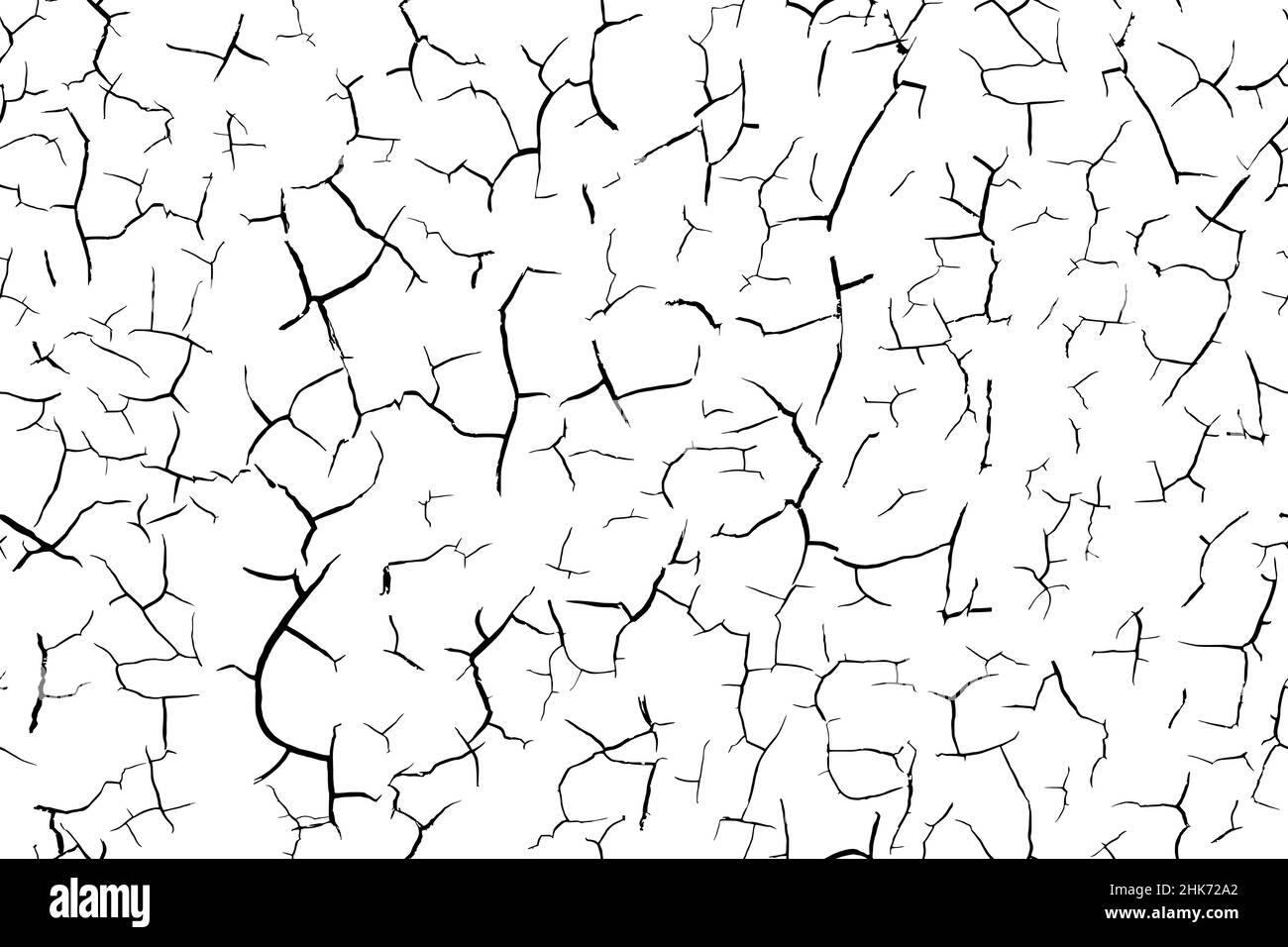Cracked dry soil black and white seamless texture. Drought ground ...