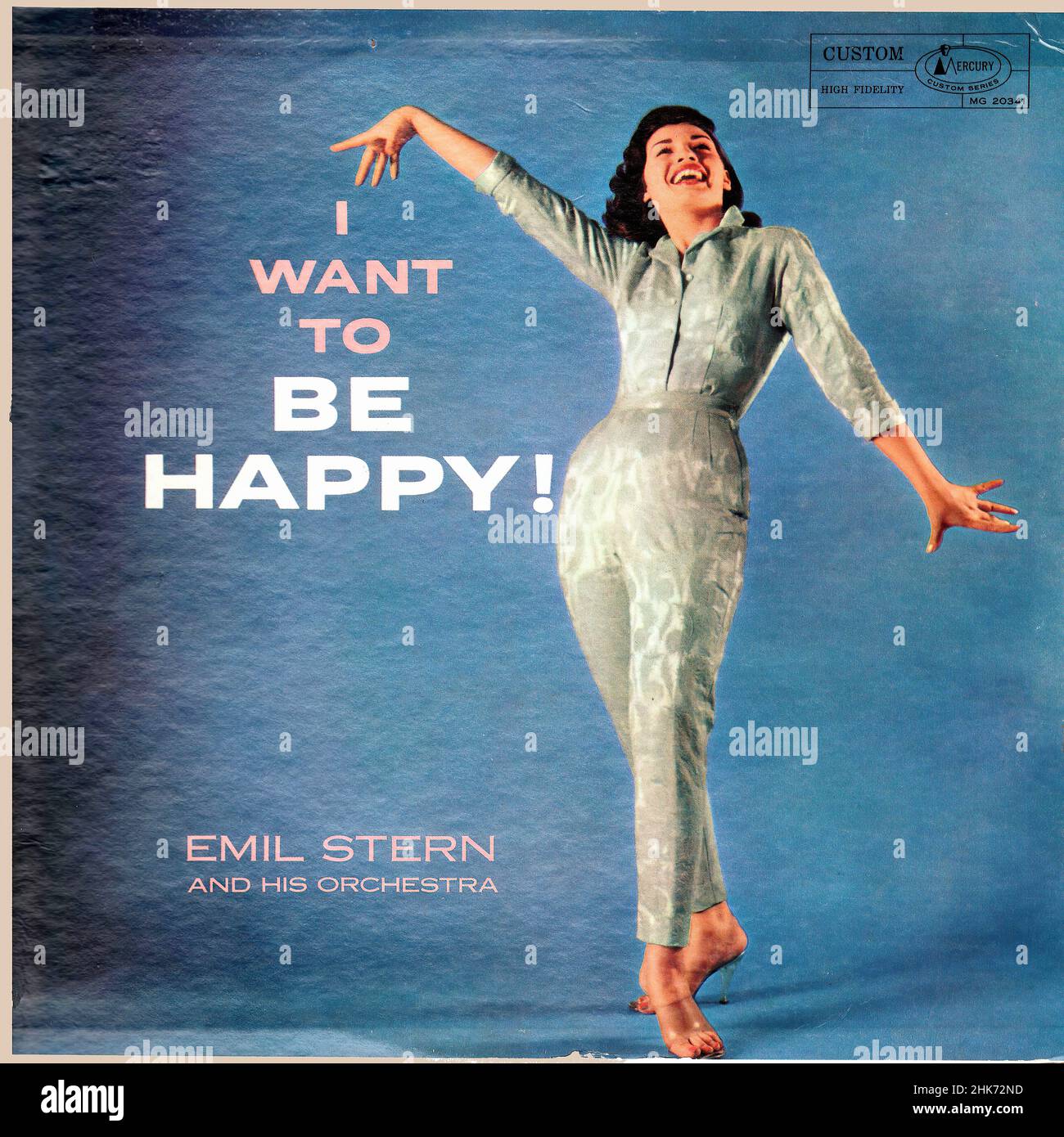 Vintage vinyl record cover - tern, Emil - I Want To Be Happy - Mercury ...