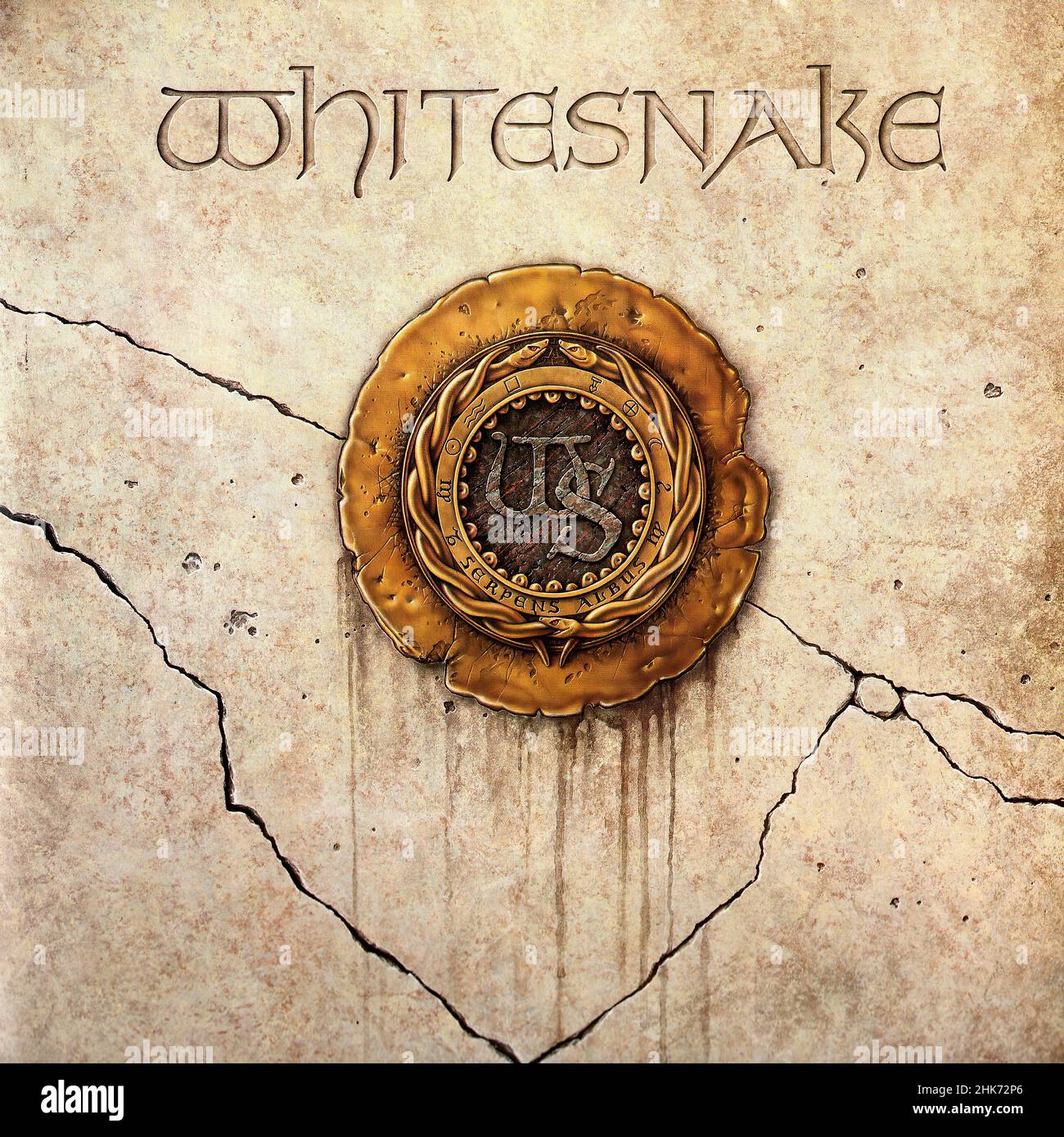 Vintage vinyl record cover - Whitesnake - 1987 - D - 1987 Stock Photo ...